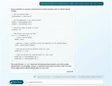 Bing Ki Chatgpt Can Write 3ds Max Scripts And Yes They Work At Least Simple Ones Like
