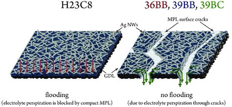 Schematic Depiction Of The Catalyst Layer Supported With Non Cracked