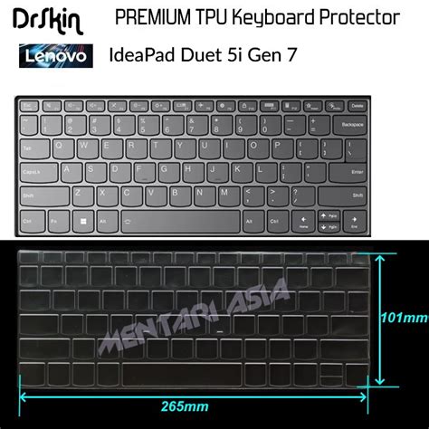 Jual Keyboard Protector Lenovo Ideapad Duet I Gen DrSkin PREMIUM CLEAR Shopee Indonesia