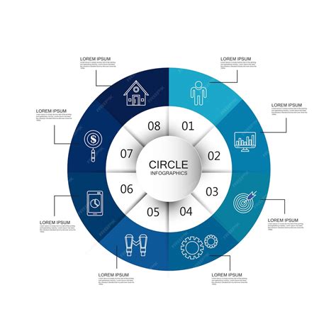 Premium Vector Circle Diagram Vector Infographic Presentation
