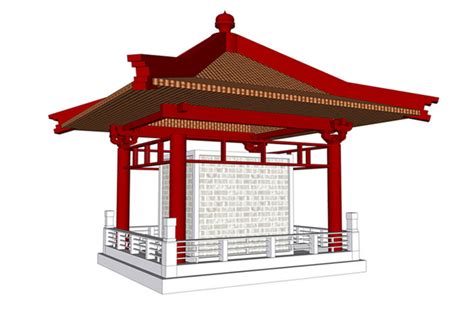 14 Su Pavilion Models Decors And 3d Models Skp Free Download Pikbest