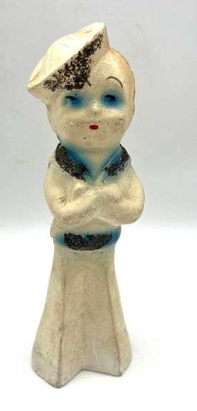 Vintage Chalkware Navy Sailor Auctionology Llc