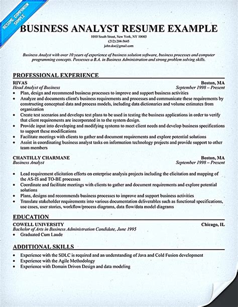 Business Analyst At University Subisness