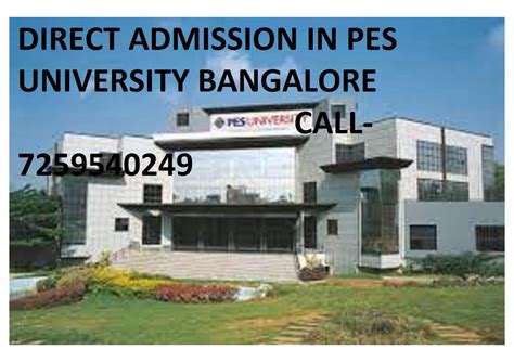 7259540249 B Tech Fees Structure For Direct Admission In Pes University 2023 By Edubangalore2212