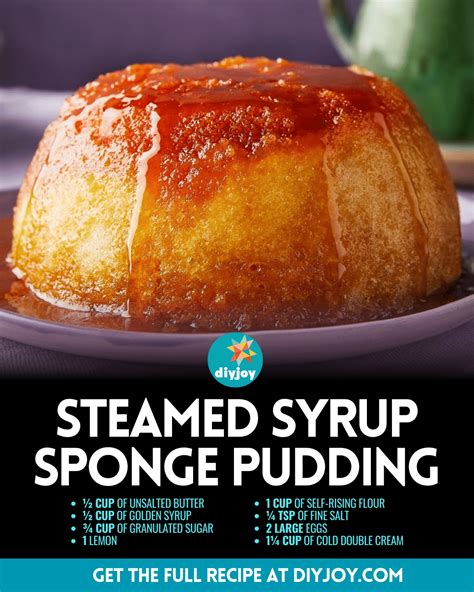 Easy Pudding Steamed Syrup Sponge Recipe Diy Joy