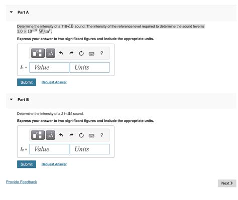 Solved Determine The Intensity Of A DB Sound The Chegg