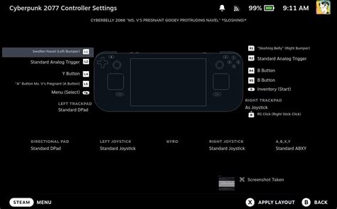 Wtf Is This Controller Layout For Cyberpunk R Steamdeck
