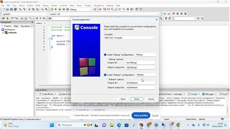 Criando Projeto Console Com Codeblocks Youtube Criando Projeto Console Com Codeblocks Youtube