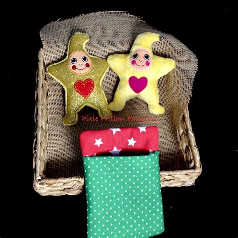 Ith 5×7 Star Elf Stuffie With Sleeping Bag Easy Pattern Pixie Willow Patterns