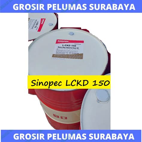 Jual Asli Oli Sinopec L Ckd 150 Drum Gear Box Heavy Duty Industrial Gear Oil Iso Vg 150 Sinopec
