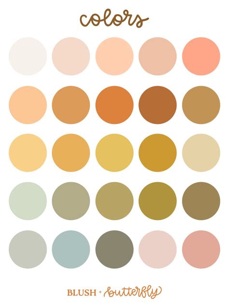 Blush Butterfly Color Palette