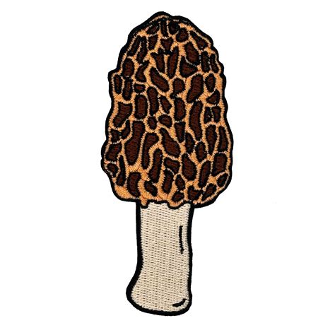 Morel Mushroom Embroidered Iron On Patch Clayton Jewelry Labs