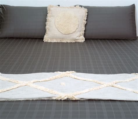 Buy Dobby Checks 4 Piece Set Grey Queen Size At 28 Off Online