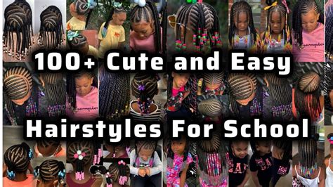 🔥100 Cute And Easy Hairstyles For School Best African Braids For