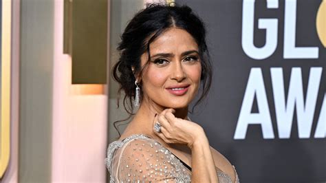 Salma Hayek Wore A See Through Fishnet To The Magic Mike Premiere—see