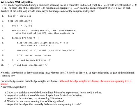 Yet Another Mst Algorithm Heres Another Approach To