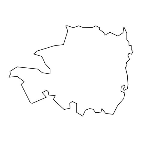 Bagdá Governorate Mapa Divisão Administrativa Da Ilustração Vetorial Do