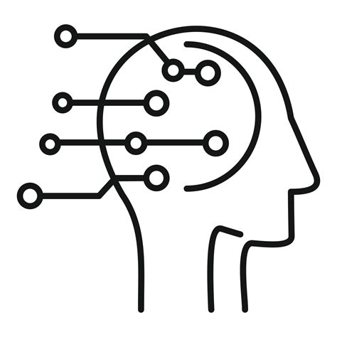 Artificial Intelligent Icon Outline Style 14574502 Vector Art At Vecteezy