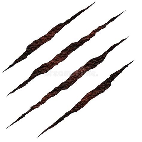 Jagged Claw Marks Rending Through A Surface With A Textured Appearance