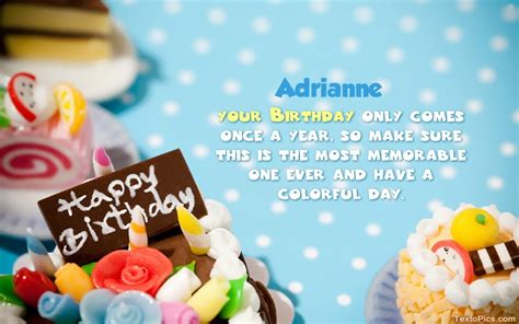 Happy Birthday Adrianne Pictures Congratulations