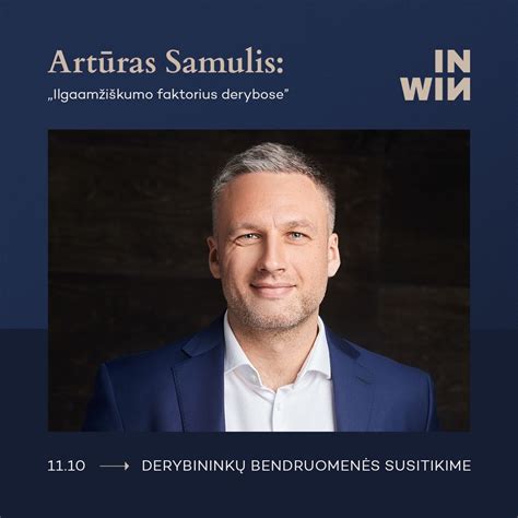 Arturas Samulis Vienas Tų Lektorių Kurie Jūsų Lauks Antrajame šio