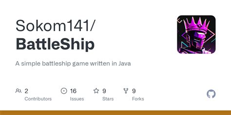GitHub Sokom BattleShip A Simple Battleship Game Written In Java