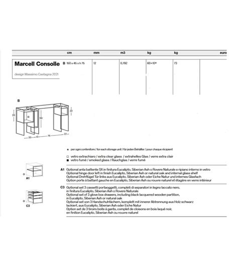 Consola Marcell B Tonelli Design
