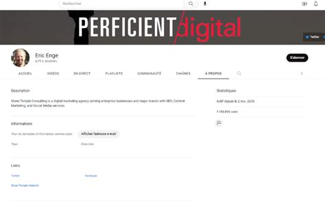 Chaîne Youtube Eric Enge Ressource Seo Twaino