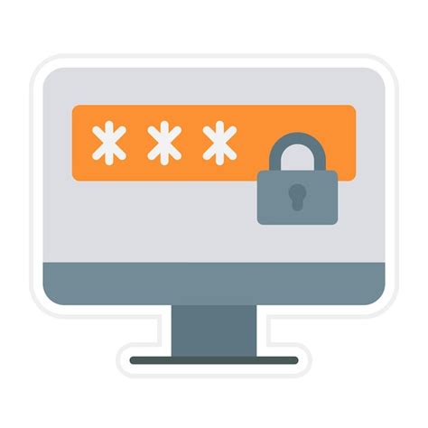 Premium Vector Password Flat Illustration