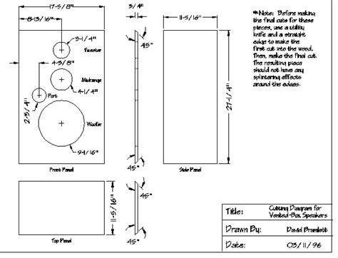 Audio Lab Loudspeaker Plans