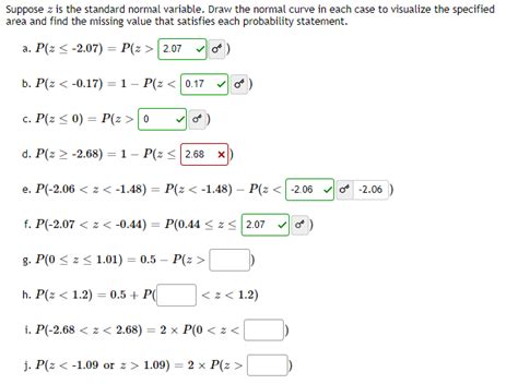Solved Suppose Zz Is The Standard Normal Variable Draw