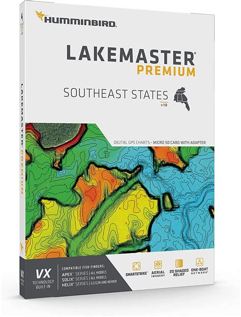 Humminbird Lakemaster Premium Southeast V1 One Boat Network Vx