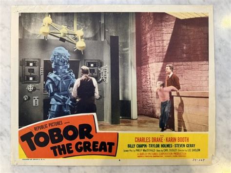 Original Vintage 1954 Tobor The Great Movie Poster Lobby Card 4 Ebay