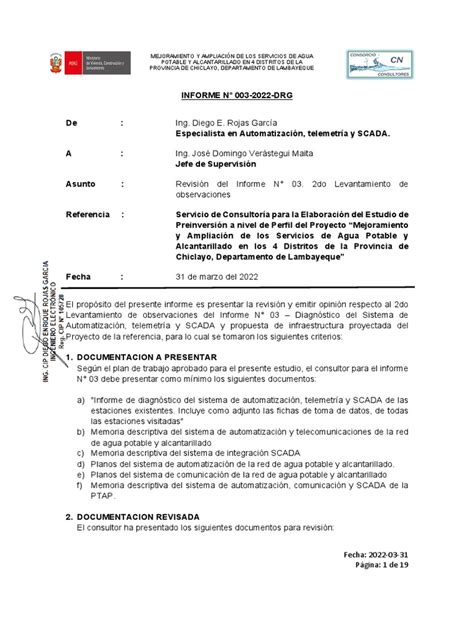 Informe 003 2022 Drg Eats Pdf Scada Radio