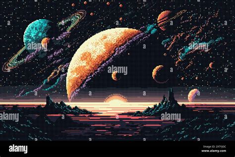 Generative Ai Galaxy Space Planets Landscape And Starry Universe Ai