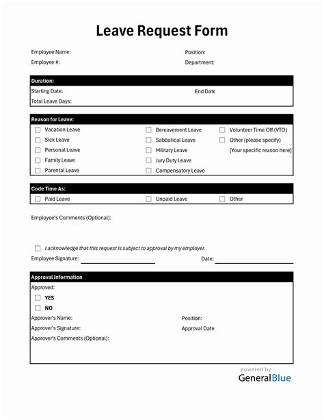 Request Form Templates