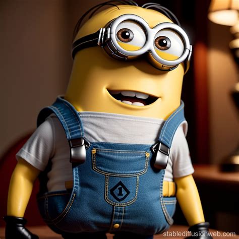 A Buff Minion With Cbo Text On His T Shirt Prompts Stable Diffusion