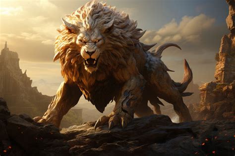 Nemean Lion Drawing Royalty Free Astrological Sign Illustrations By