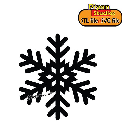 Stl File 2 Different Type Snow Flake 🌨️ Svg・3d Printing Idea To