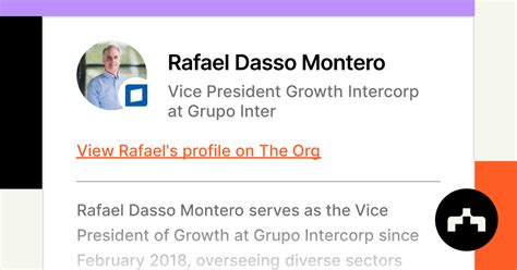 Rafael Dasso Montero Vice President Growth Intercorp At Grupo Inter