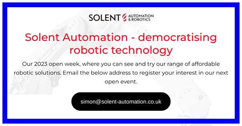 Automation Robotics Roboticautomation Openweek Simon At Solent