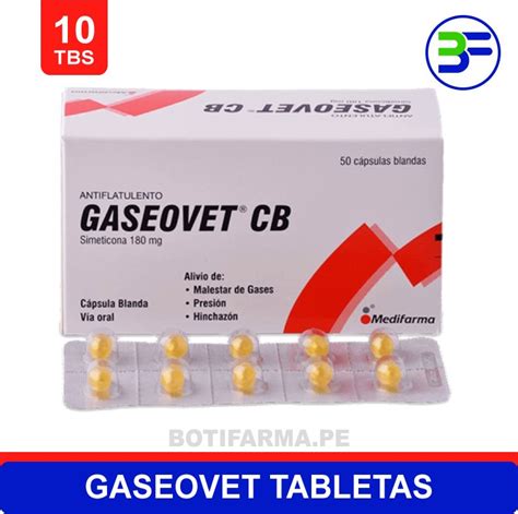 Gaseovet Cb 180mg X 50 Cápsulas Blandas Botifarma Sjl