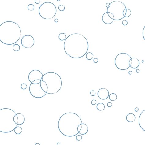 Premium Vector Soap Bubbles Seamless Pattern Vector Graphics Background With Blue Round Balls