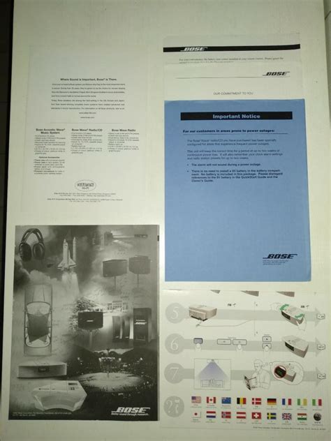 Bose Wave Cd Radio Player User Manual Guide Audio Portable Music
