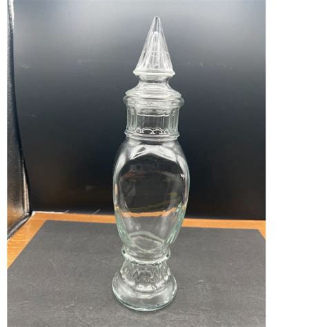 934b Vintage 1960s Brachs Starlight Mint Candy Apothecary Jar Decanter