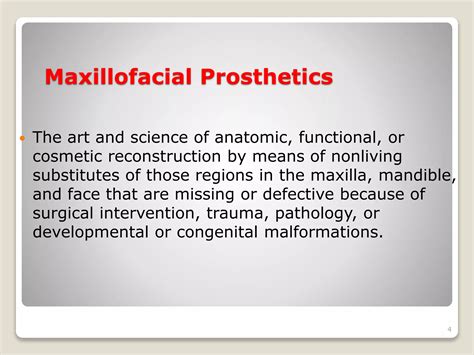 Maxillofacial Prosthesis Pptx