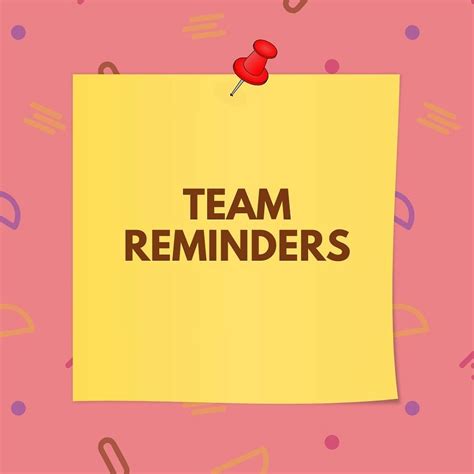 Kauri Team Reminders