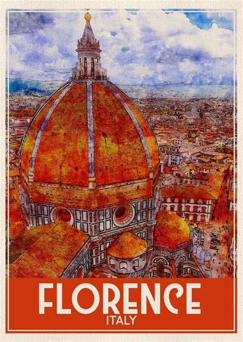 Florence Italy Travel Art Posters And Prints By Faa Grafica Printler