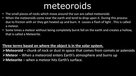 The Earth In The Solar System Pptx
