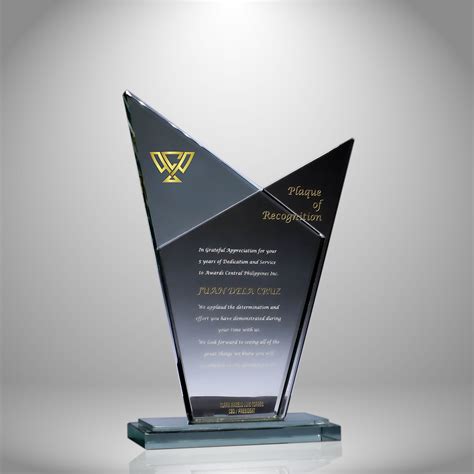 Custom Glass Recognition Awards Awards Central Philippines